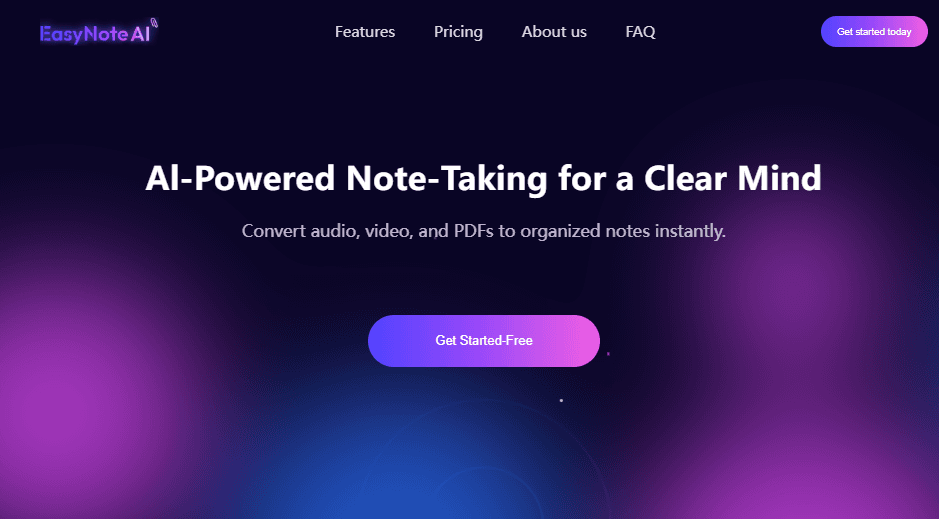 Easynote AI-AI Productivity Tools | Lion AI Box